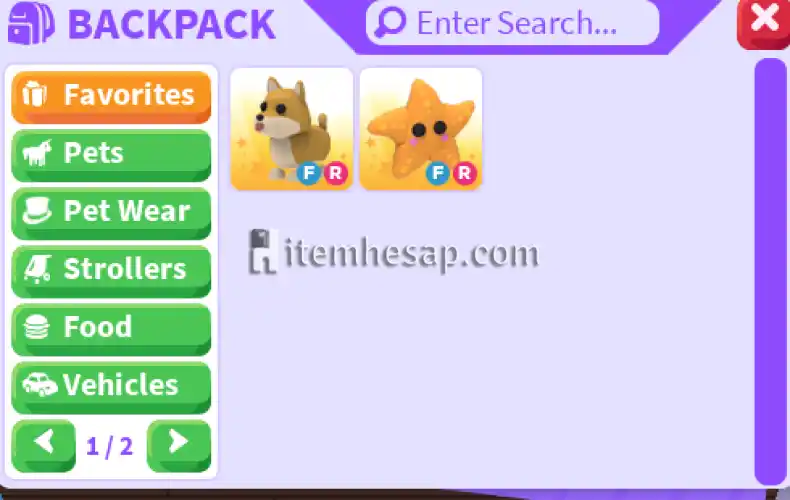 ADOPT ME SHİBA İNU + STARFİSH PET (ucuz) Satın Al - #8101 | İtemHesap