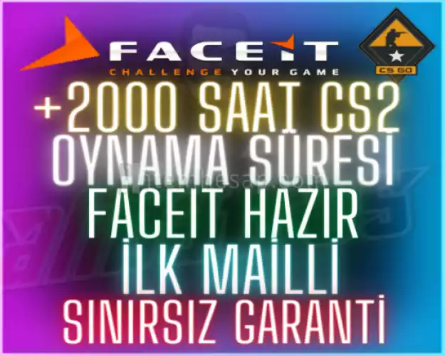 FACEİT HAZIR 2000+ SAAT OYNAMA SÜRESİ | + İLK MAİL Satın Al - #30663 | İtemHesap