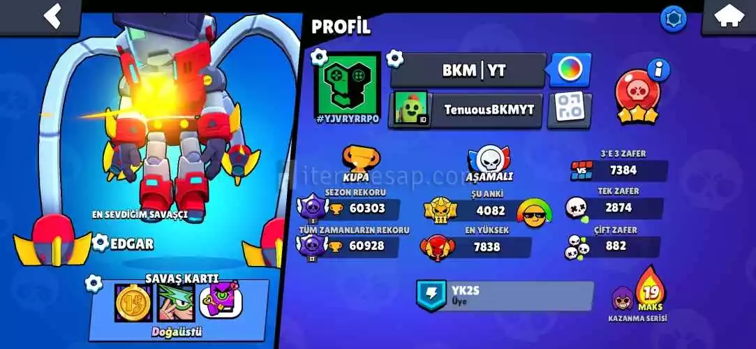 Brawl Stars 60K Hesap Satış Satın Al - 42402 | İtemHesap